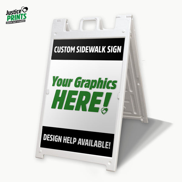 Custom Sidewalk Signs | FREE Design Help + 2-Day Delivery! – JusticePrints